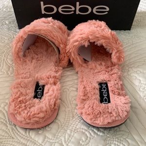 bebe | Shoes | Nib Bebe Plush Slide Slippers | Poshmark